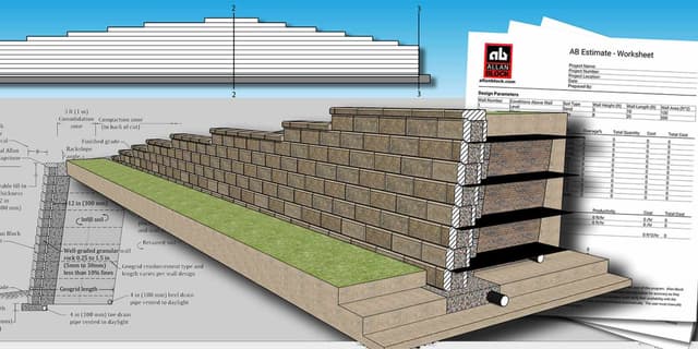 Allan Block Web-Based Retaining Wall Estimating Tool